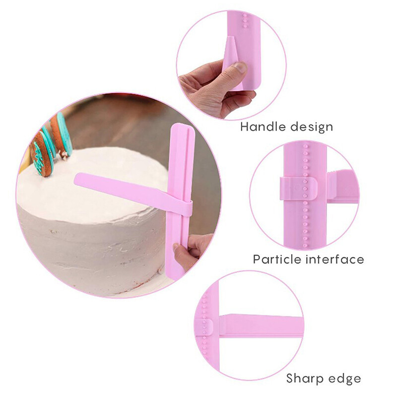 Adjustable Cake Icing Scraper Smoother Fondant Cake Baking Comb ...