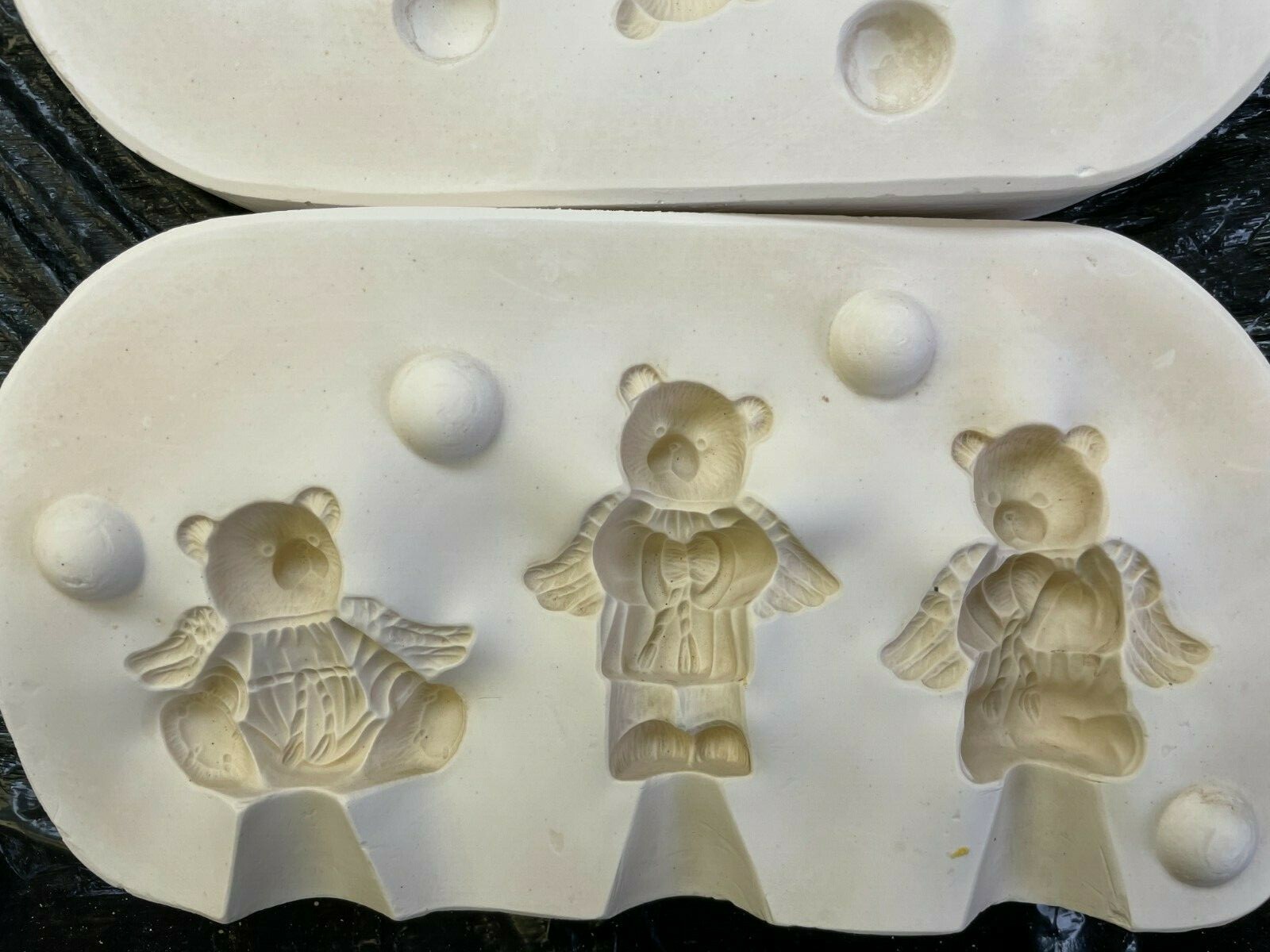 VINTAGE KIMPLE CERAMIC MOLD #2607 THREE ANGEL BEARS | eBay