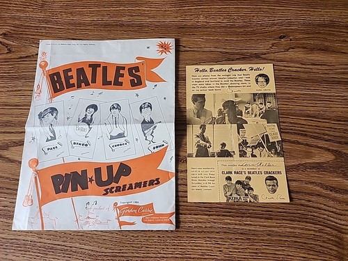 The Beatles pair of 1964 original authentic memorabilia in very good ...