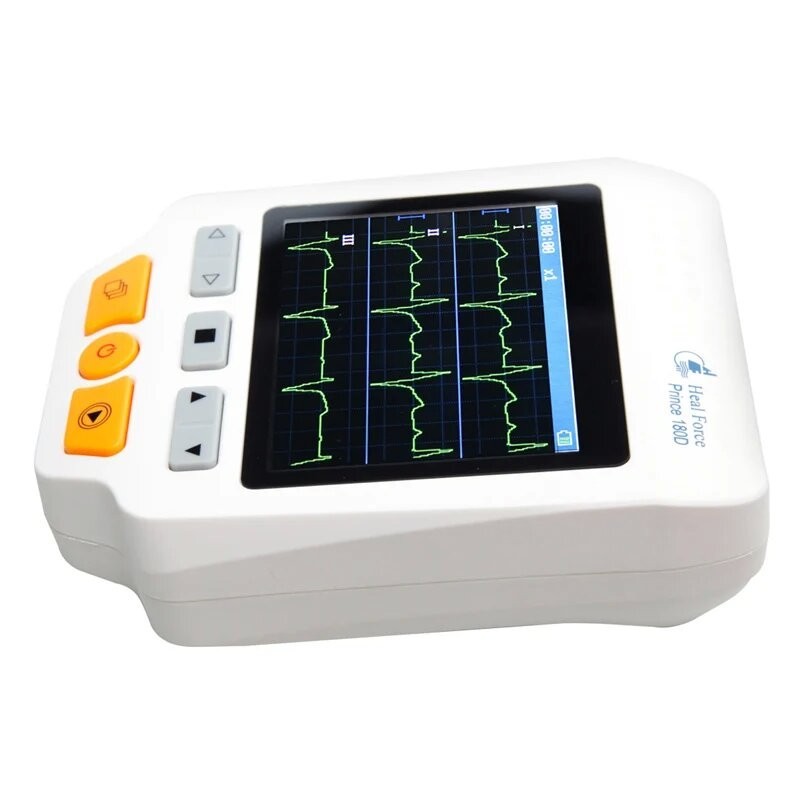 Heal Force Prince 180D Handheld ECG/EKG Machine - Compact Heart Monitor ...