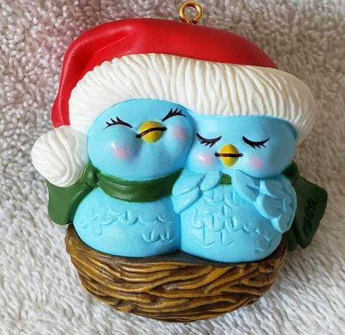 Avon Keepsake Collectible Nestled Blue Birds Ornament 1982 | eBay