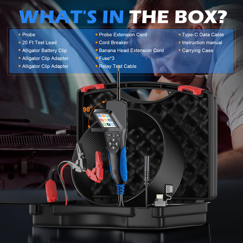 Automotive 12V 24V Probe Power Car Circuit Electrical Tester Fuel ...