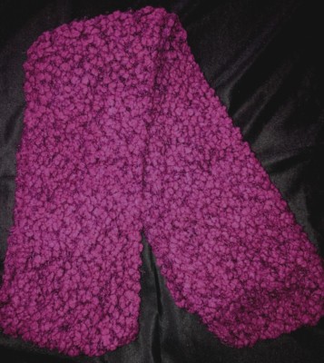 womens dark purple WINTER SCARF super soft one size fits most 64 inch ...