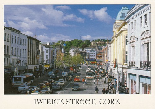 Postcard Patrick Street Cork Ireland Shops People & Cars by John Hinde ...