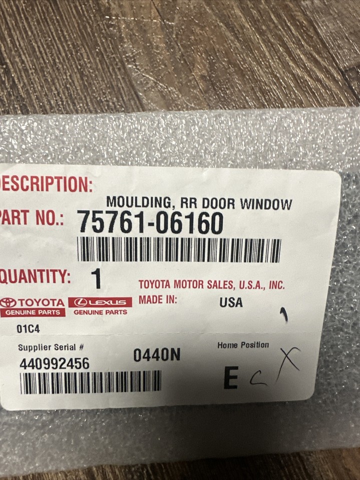 Toyota 7576106160 Driver Door Moulding 2018-2020 Camry | eBay