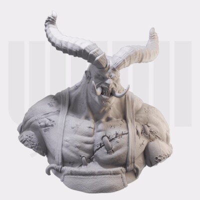1/10 resin bust figure model Bust of BOSS Butcher, God of Destructio ...
