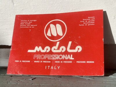 Vintage Modolo Professional Brake Caliper Manual 1980s Catalog Pamphlet ...