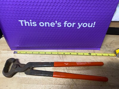 NORDIC FORGE 14” Blacksmith Farrier Hoof Nippers Horse Shoe Puller USA ...