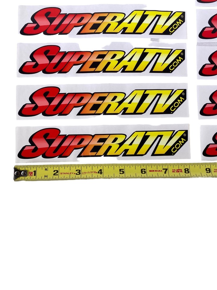 10 Super ATV Stickers SUPERATV.com Vinyl Stickers Racing Mudding Off ...