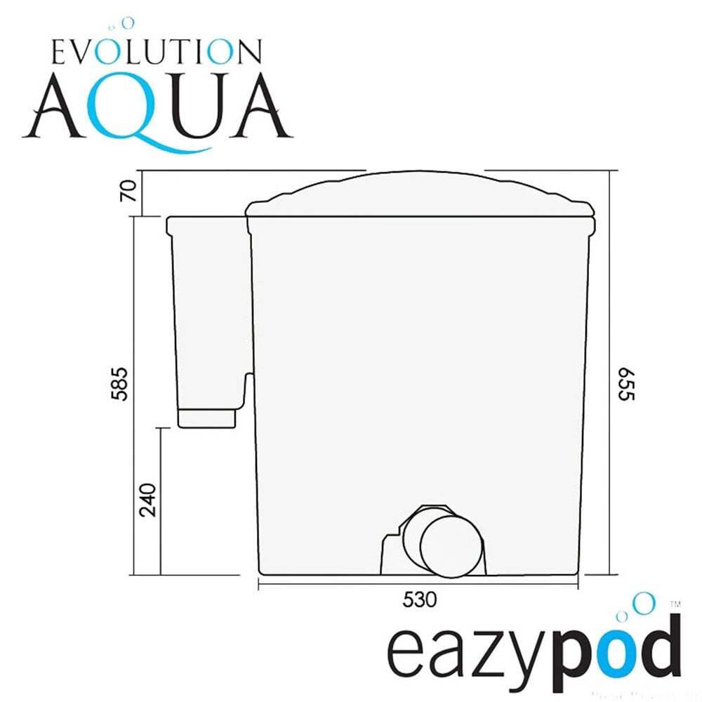 Evolution Aqua EazyPod - Green Koi Fish Pond Filter With K1 Media | eBay UK