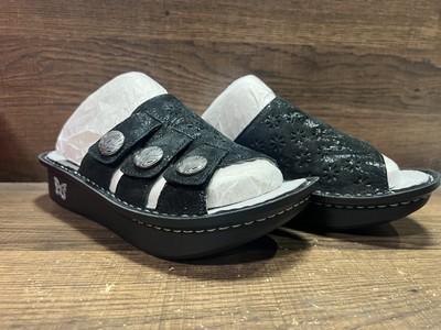 Alegria Julee Leather Adjustable Slide Sandals Vinely Women's EU 36 New ...