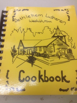 Bethlehem Lutheran Church Cookbook Washkish MN recipes spiral softcover ...