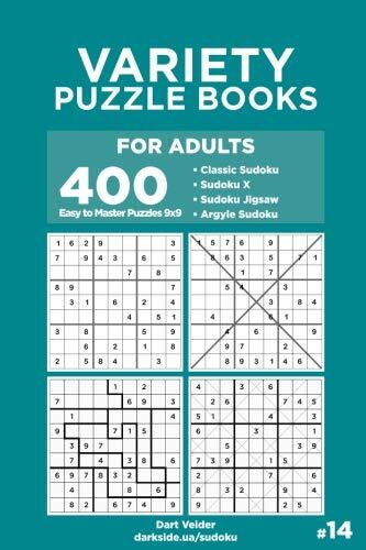 Variety Puzzle Books for Adults - 400 Easy to M. Veide
