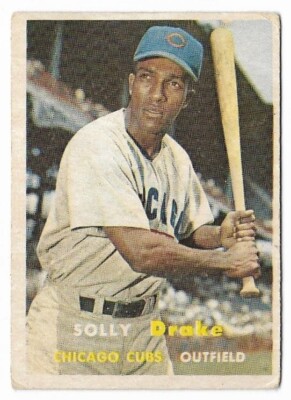 SOLLY DRAKE 1957 Topps RC #159 Chicago Cubs SALE GOES TO GOOD CAUSE 🔥⚾🔥 ...