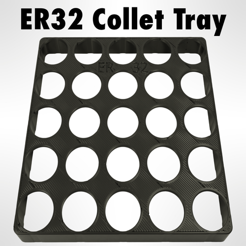 ER32 Collet Rack Tray Organizer Set Holder Stand - Holds 25 Collets | eBay