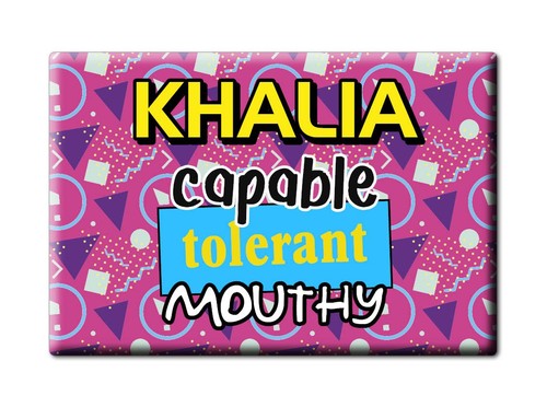 Khalia Fridge Magnet Name with Adjectives I Love Gift Idea | eBay
