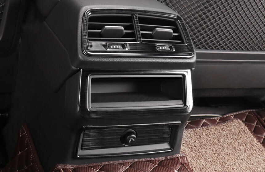 For Audi A6 A7 S6 S7 2019-2024 Black Titanium Rear AC Air Outlet Vent ...