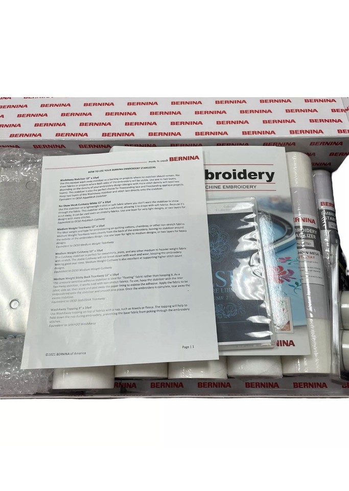 Genuine Bernina Sewing Machine Embroidery Accessory Box (New) | eBay