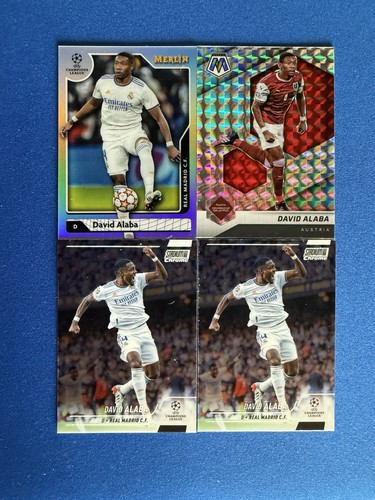 David Alaba 4-card lot '21 Mosaic FIFA World Cup Silver+Merlin ...