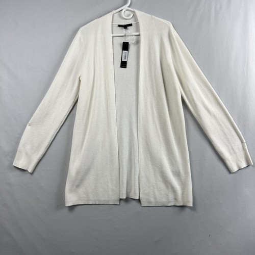 Cyrus Cardigan Sweater Women's Large Waffle Knit Open Front Lightweight ...