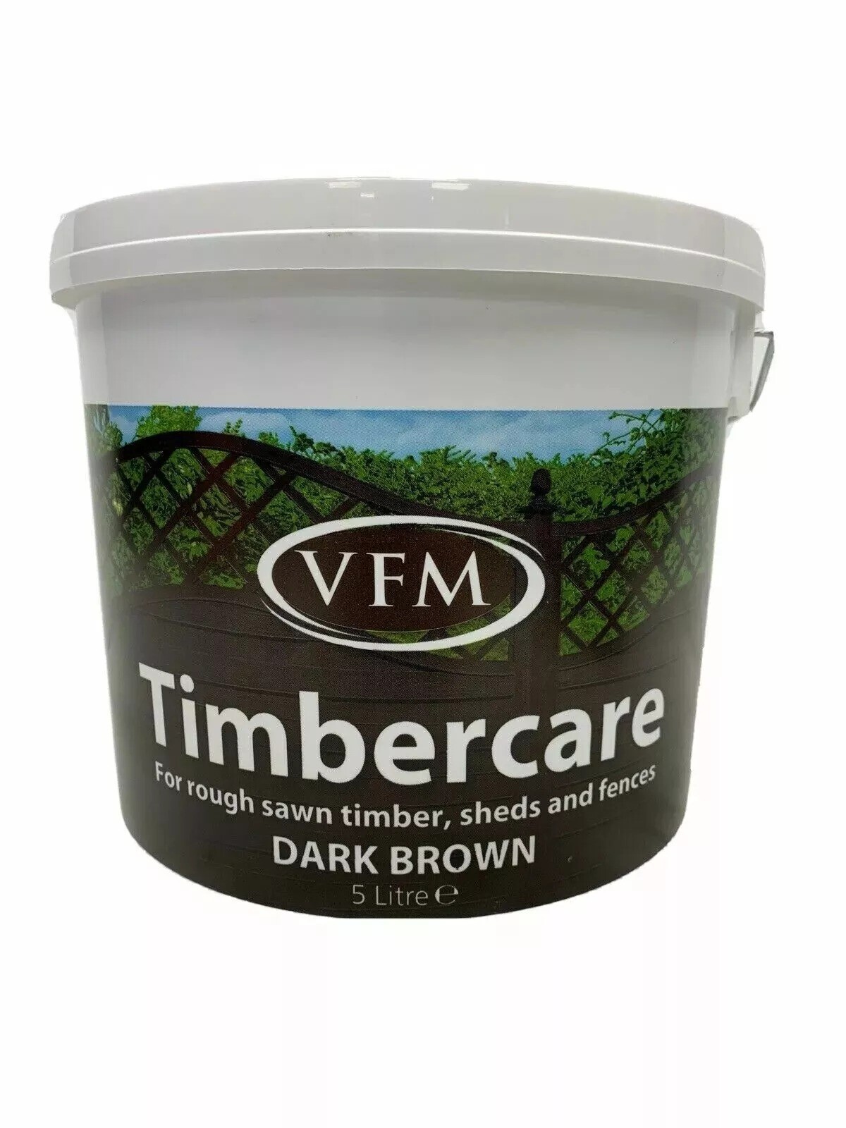 VFM PREMIUM 5L Dark Brown Wood Furniture Fence Shed Exterior Paint ...