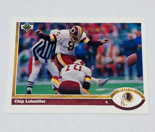 1991 Upper Deck Chip Lohmiller #419 Washington Redskins Football Card ...