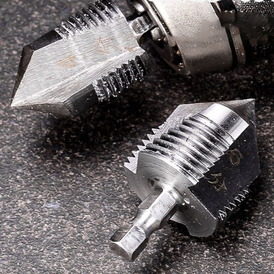 Thread Pipe Reaming Drill Bits Hole Opening Plumbing Pipe Reamer Water ...