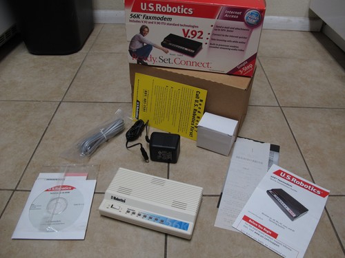 US Robotics V.92 USR5686E External Modem + Fax for sale online | eBay