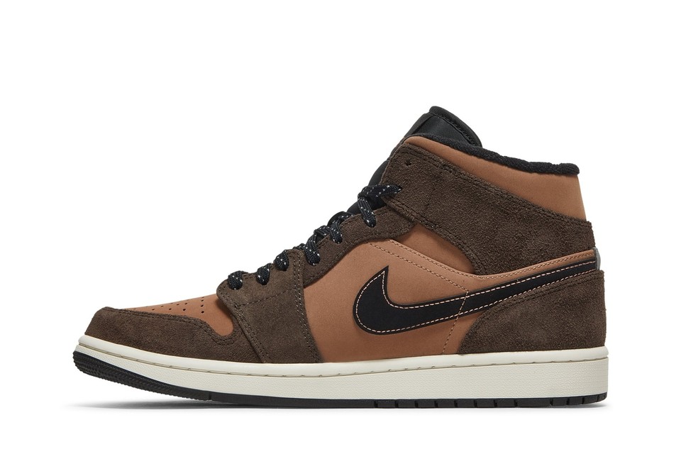 Nike Air Jordan 1 Mid SE Dark Chocolate Mid-top Men's Retro Sneakers ...
