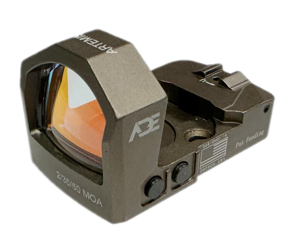 Ade FDE Artemis Shake Awake Multi-6-Reticle Red Dot For Glock Slide ...