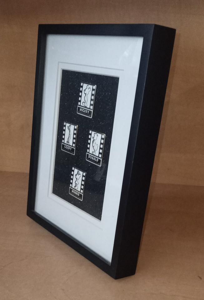 FRAMED DISNEY SILHOUETTE EDITION SERIES PINS Mickey Minnie Goofy Donald ...