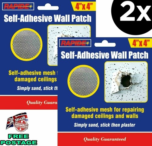 Plasterboard Drywall Hole Cover REPAIR PATCH 4'' Self Adhesive Metal ...
