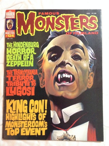 Apr. 1976 Warren Magazine - Famous Monsters of Filmland 124 Horror VF ...