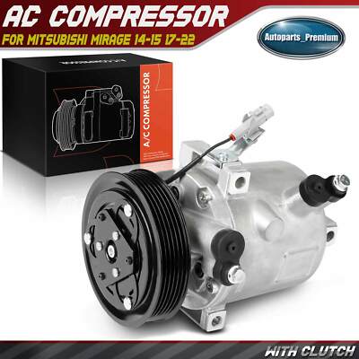 AC A/C Compressor w/ 6-Groove Pulley for Mitsubishi Mirage Mirage G4 ...