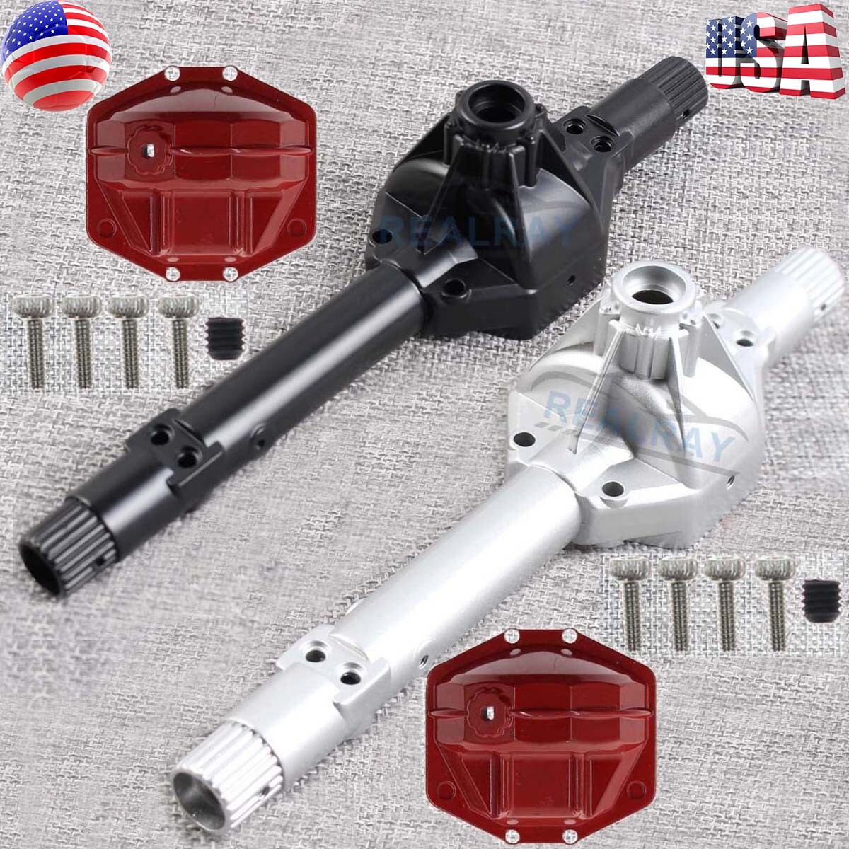 Xtra Axle Housing Speed Wraith & diff.Cover For Axial Wraith YETI AR60 ...