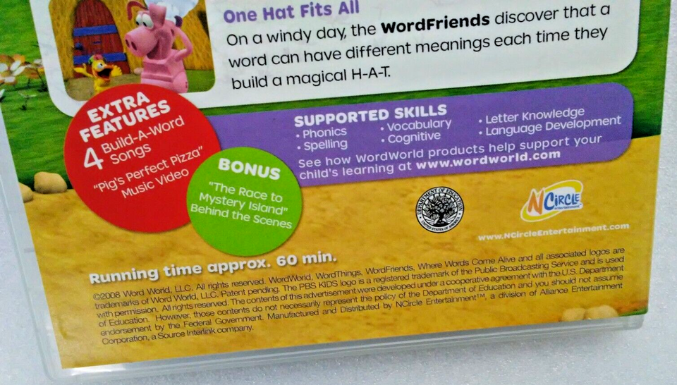 DVD WordWorld: The Race To Mystery Island (DVD, 2008, PBS Kids ...