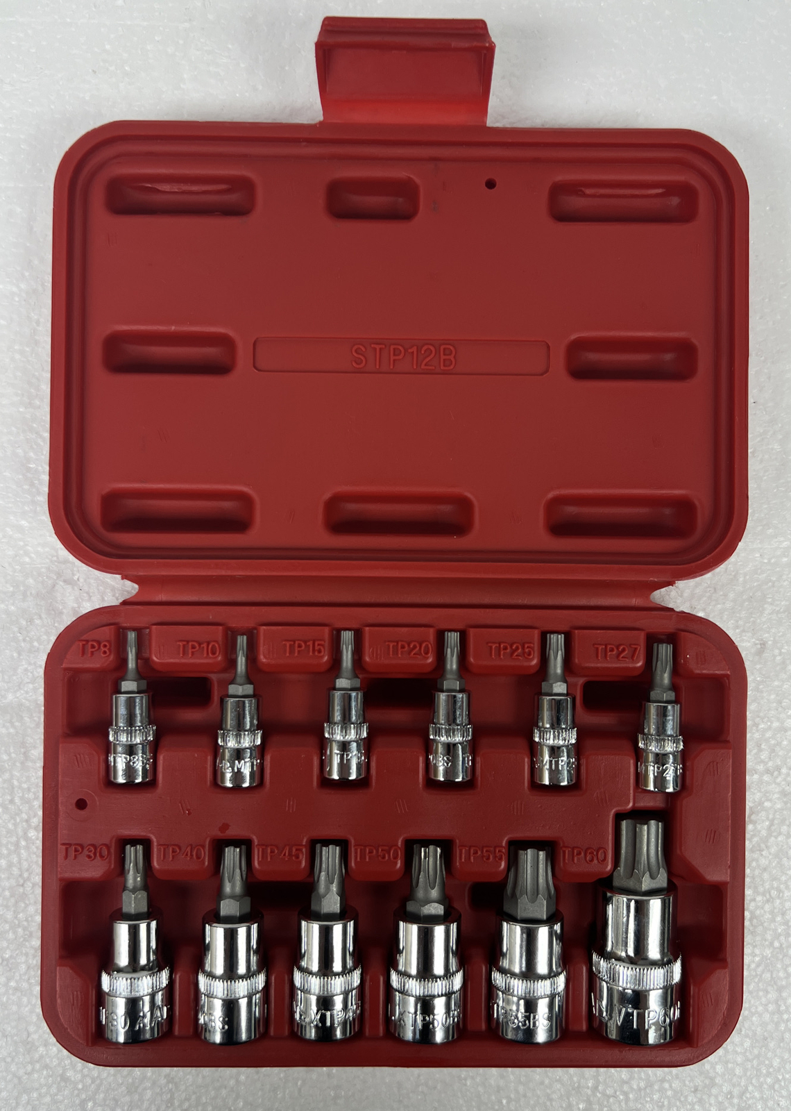 Mac Tools STP12B Metric Tp8 to Tp60 Star Torx Plus 12pc Socket Set for ...