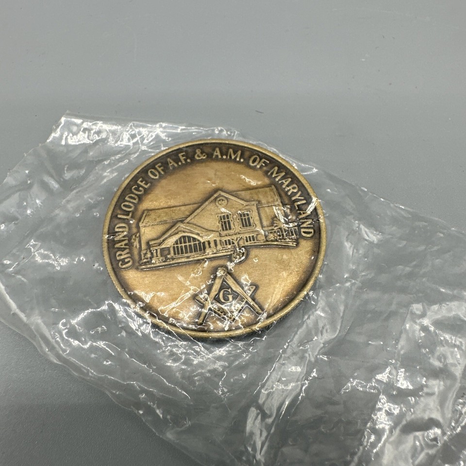 1992 Masonic Home Cornerstone Laying Ceremony Coin Token AF & AM of ...