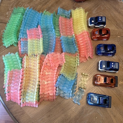 Magic Tracks Neon Colors Mega Lot Over 60 feet of track and comes with ...