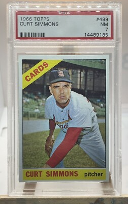 1966 TOPPS CURT SIMMONS #489 PSA 7 | eBay