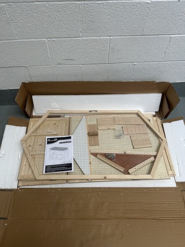 PawHut 3 Tier Wooden Hamster Cage Gerbil Play Centre Wall Or Corner ...