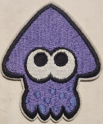 Purple Inkling Squid from Nintendo Splatoon Series embroidered Iron on ...