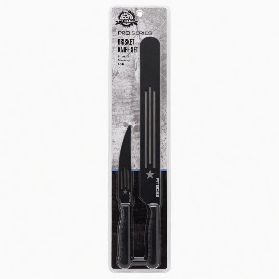 Pit Boss Pro Series Brisket Knife Set 2pc Slicing & Trimming BBQ Meat ...