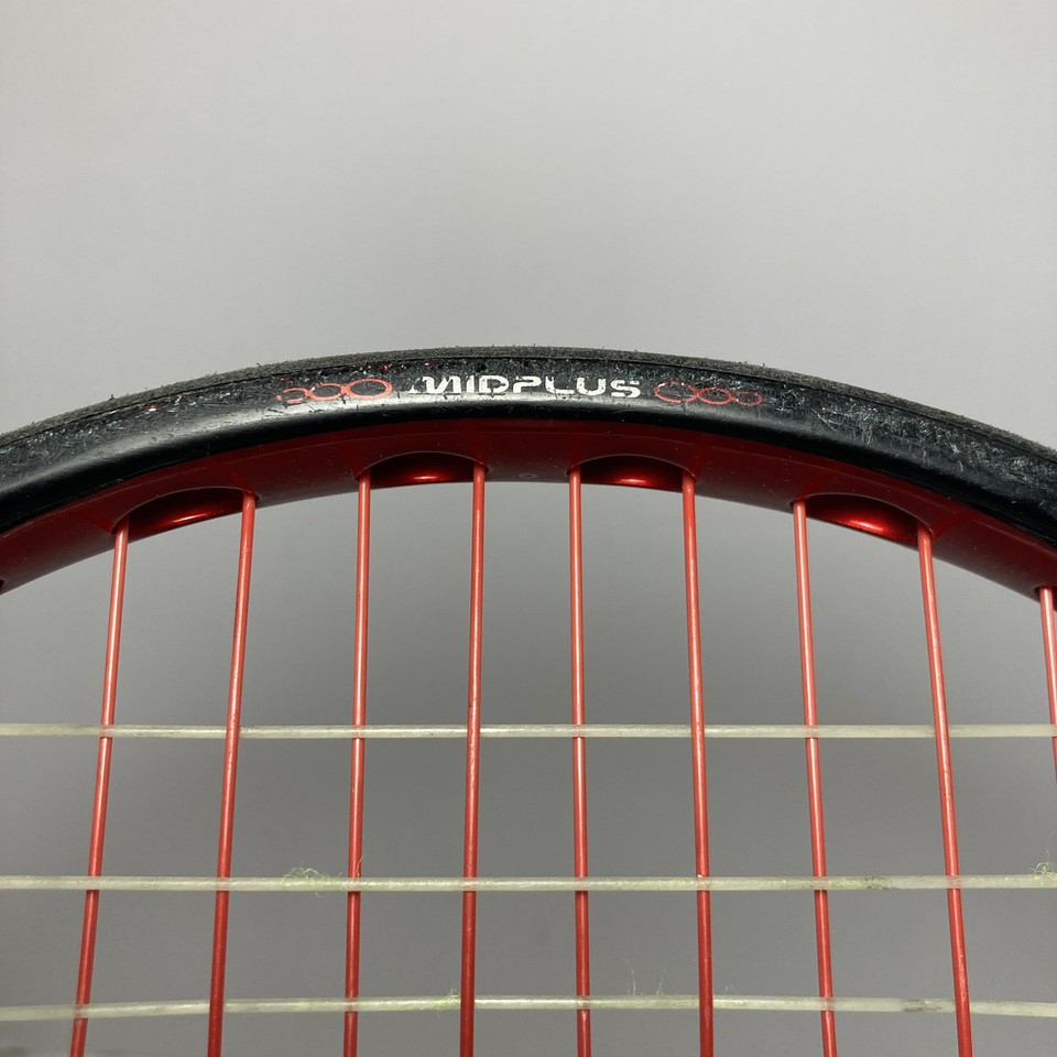 Prince O3 Red Midplus Tennis Racket - 4 1/4" Grip - 105 sq. in. - 1100 ...