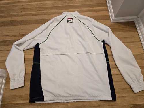 FILA BNP PARIBAS OPEN JACKET WHITE Size XL | eBay