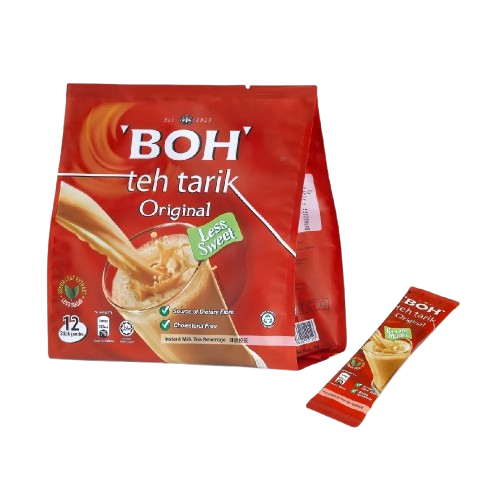 BOH Teh Tarik Less Sweet Instant Tea – 12 Sachets ×2 Bundle | eBay