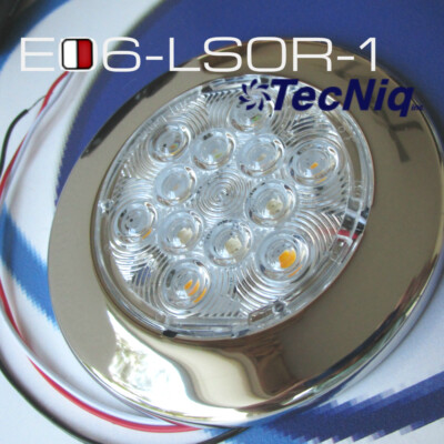 TecNiq E06 Interior Dome Light Red White 4" Round LIfeTime Warranty USA | eBay