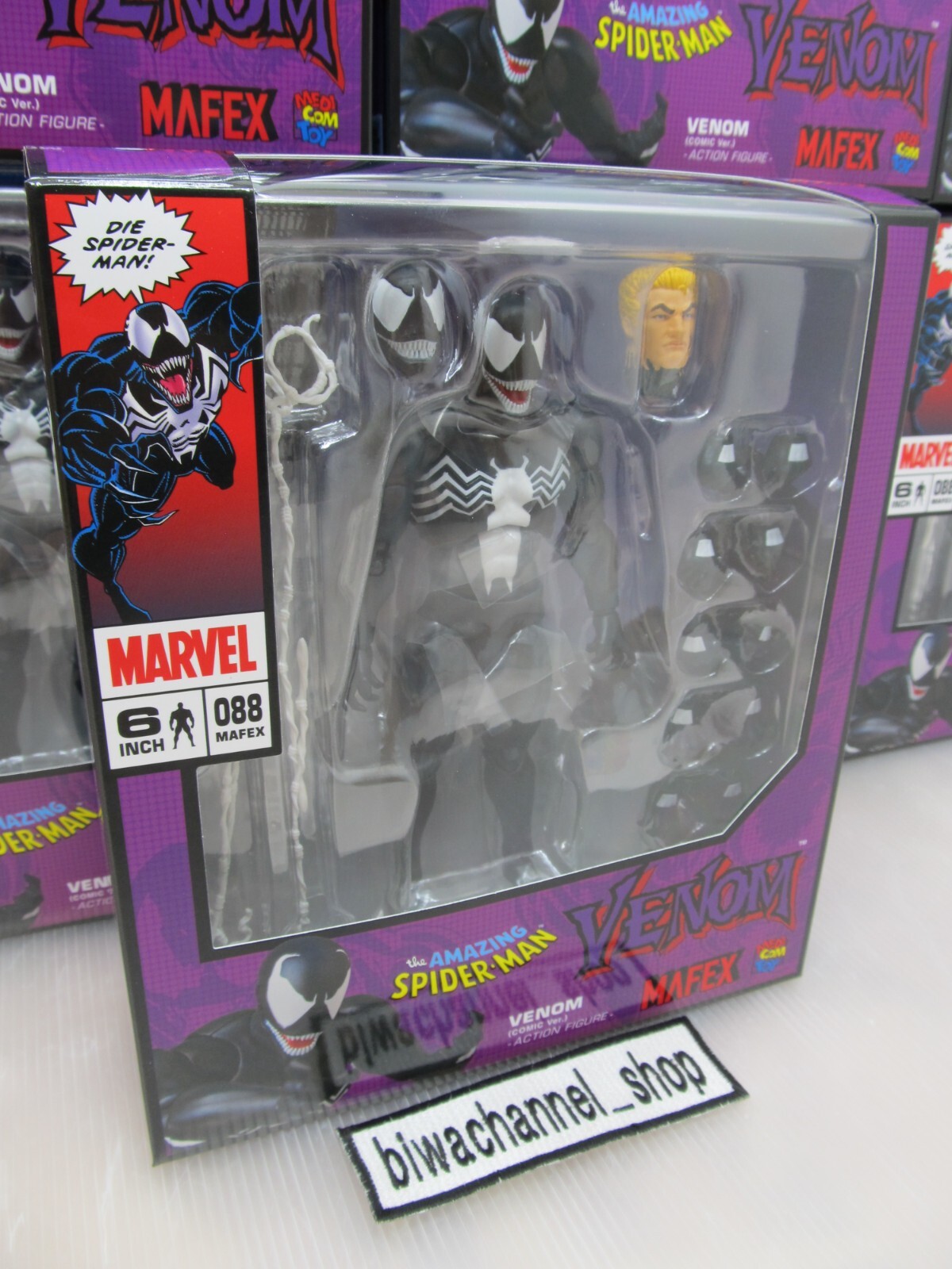 Auth Medicom Toy MAFEX Marvel No.088 VENOM COMIC Ver. ACTION FIGURE ...