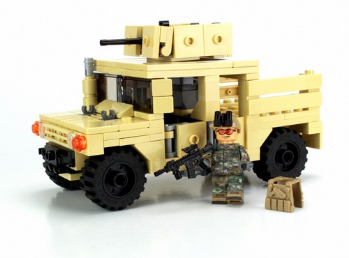 Army Tactical Gun Truck minifigure custom military set made w/ real ...