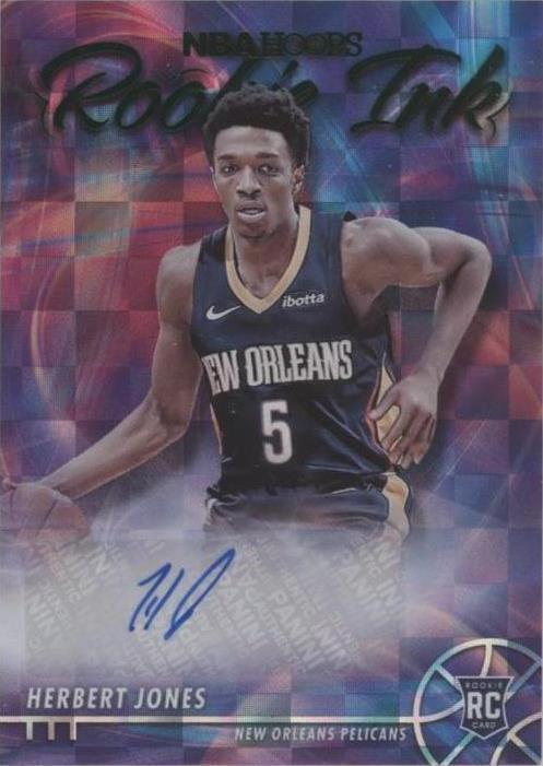 2021-22 Panini NBA Hoops - Rookie Ink Herbert Jones #RI-HJ Green (AU ...